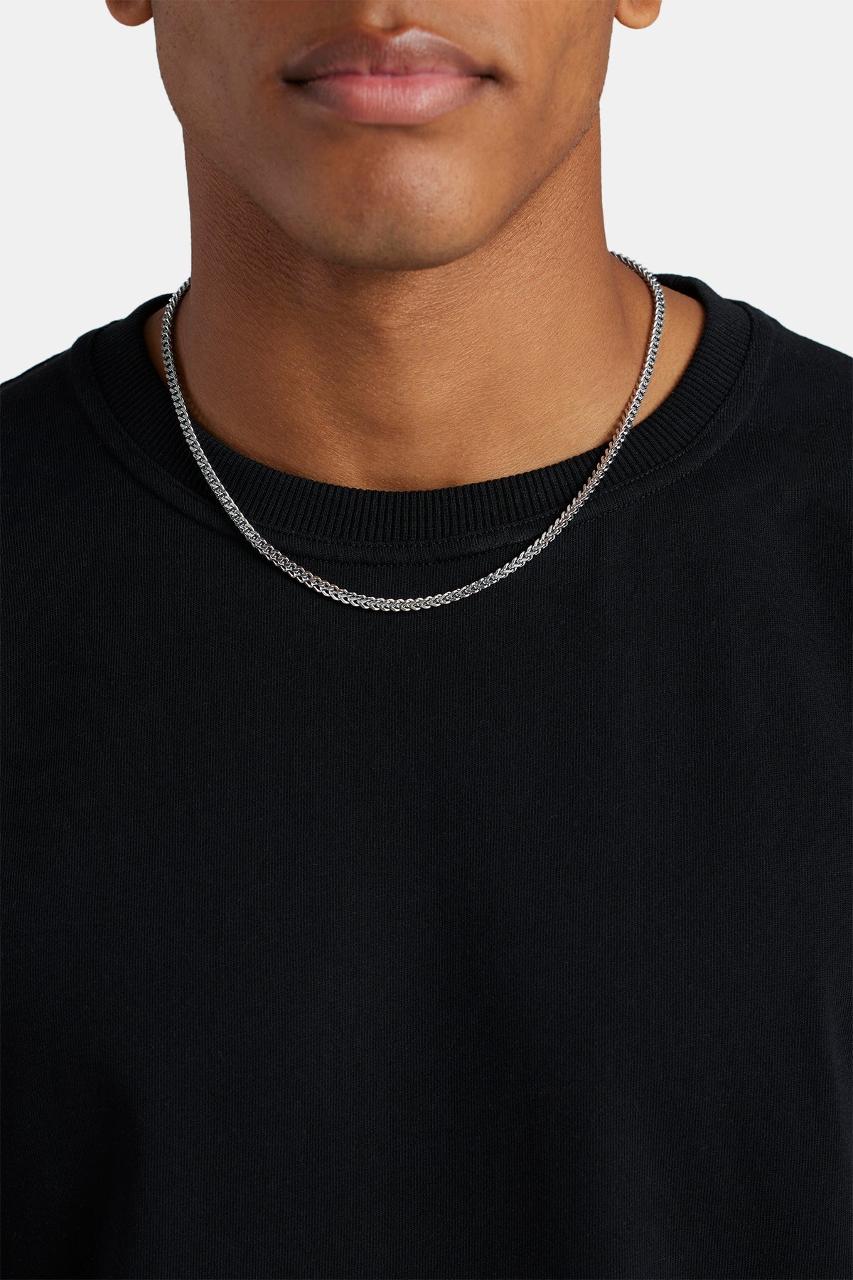 Franco Chain in White Gold - 3mm – Drip Project