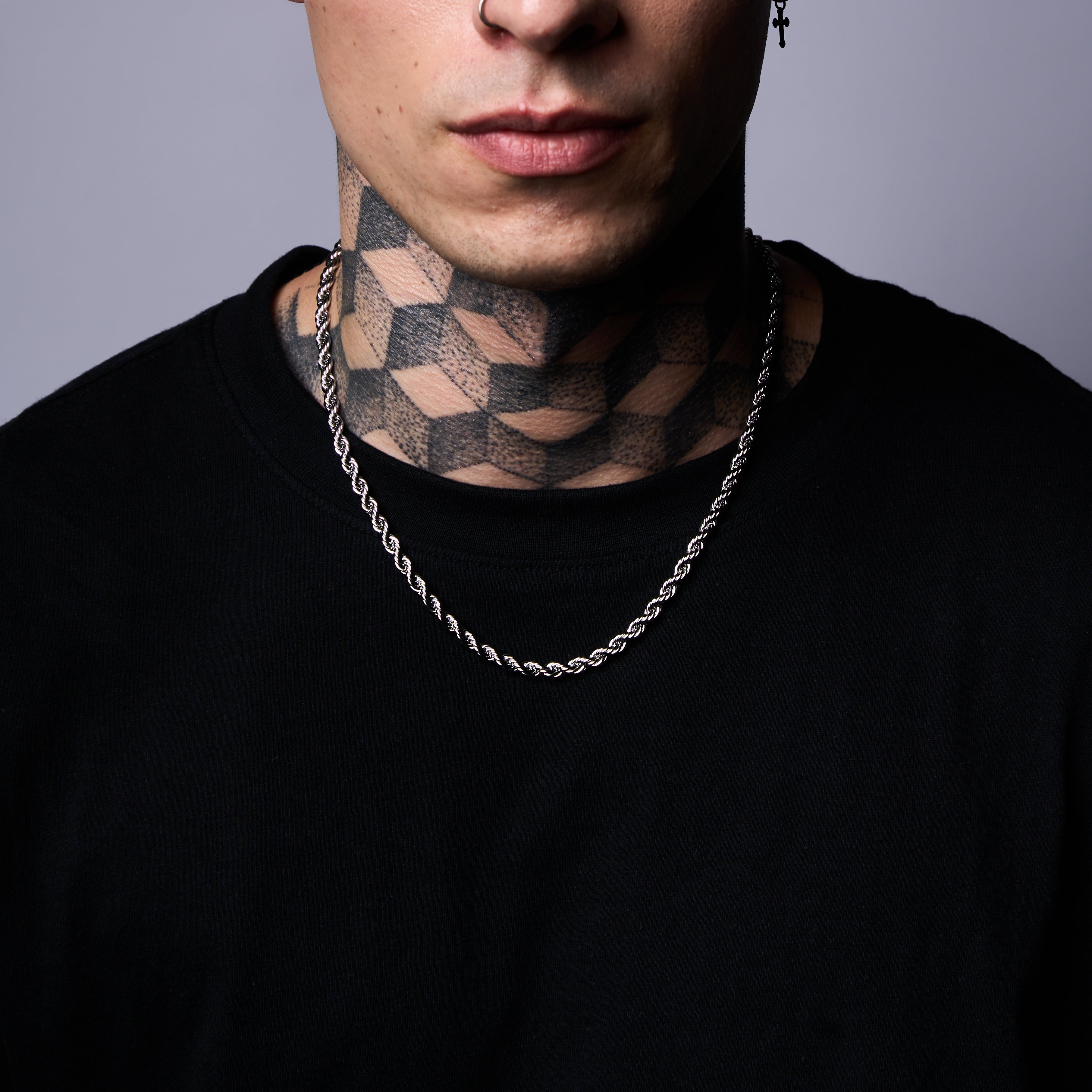 Rope Chain in White Gold - 5mm - Drip Project | Buy Authentic Chains ...